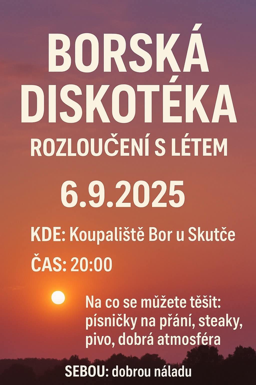 BOR U SKUTČE: Borská diskotéka | Mikroregiom Maštale, svazek obcí